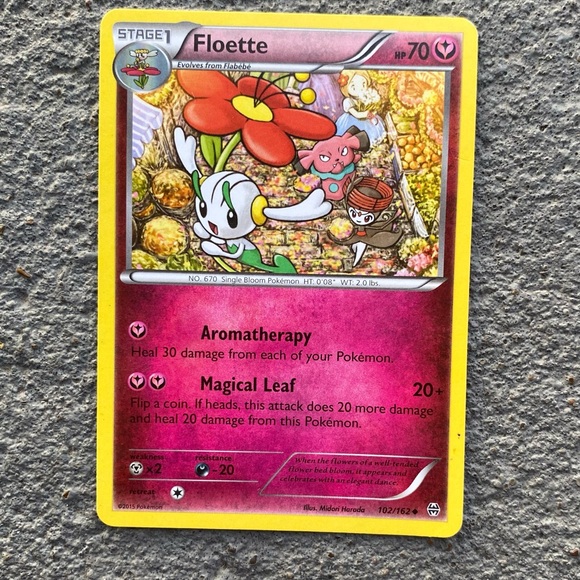 Pokemon | Toys | Pokemon Trading Card Floette With Red And Yellow ...